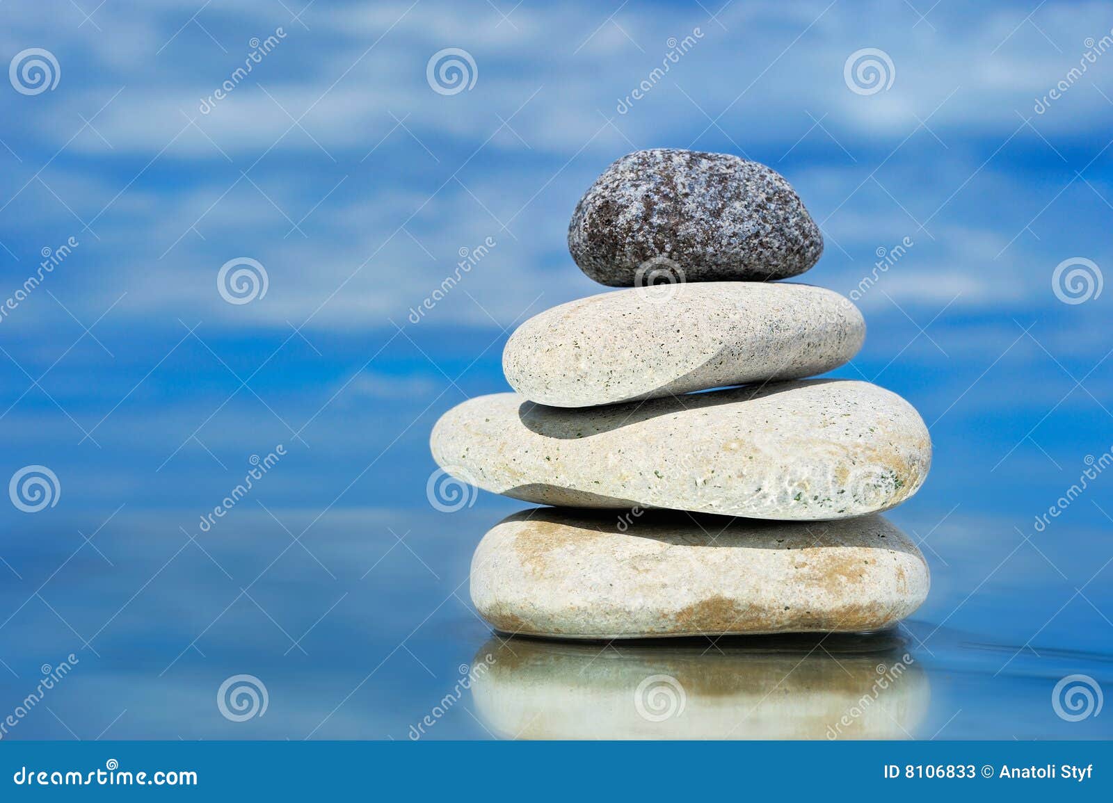 Four stones stock image. Image of blue, cloudy, meditate - 8106833