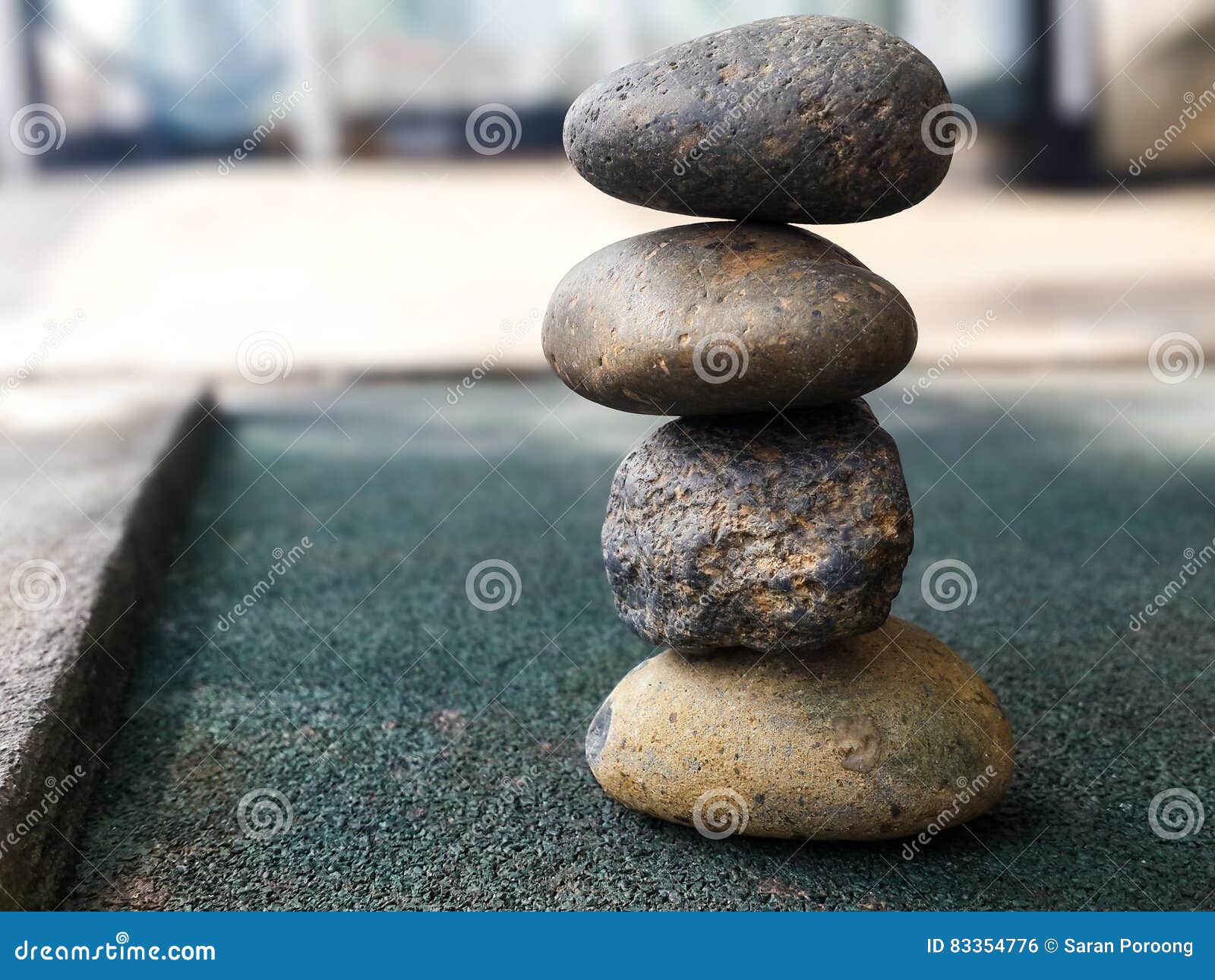 Four Stones Balancing Defying Gravity Stock Photo - Image of nature ...