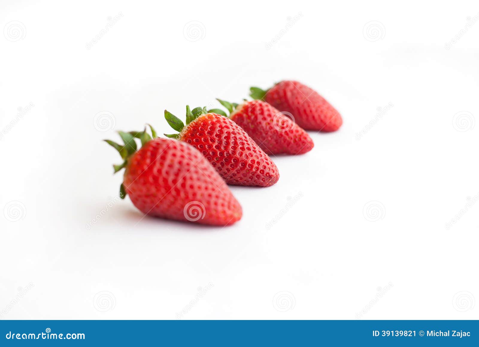 Four strawberries stock image. Image of fruits, vitamin - 39139821