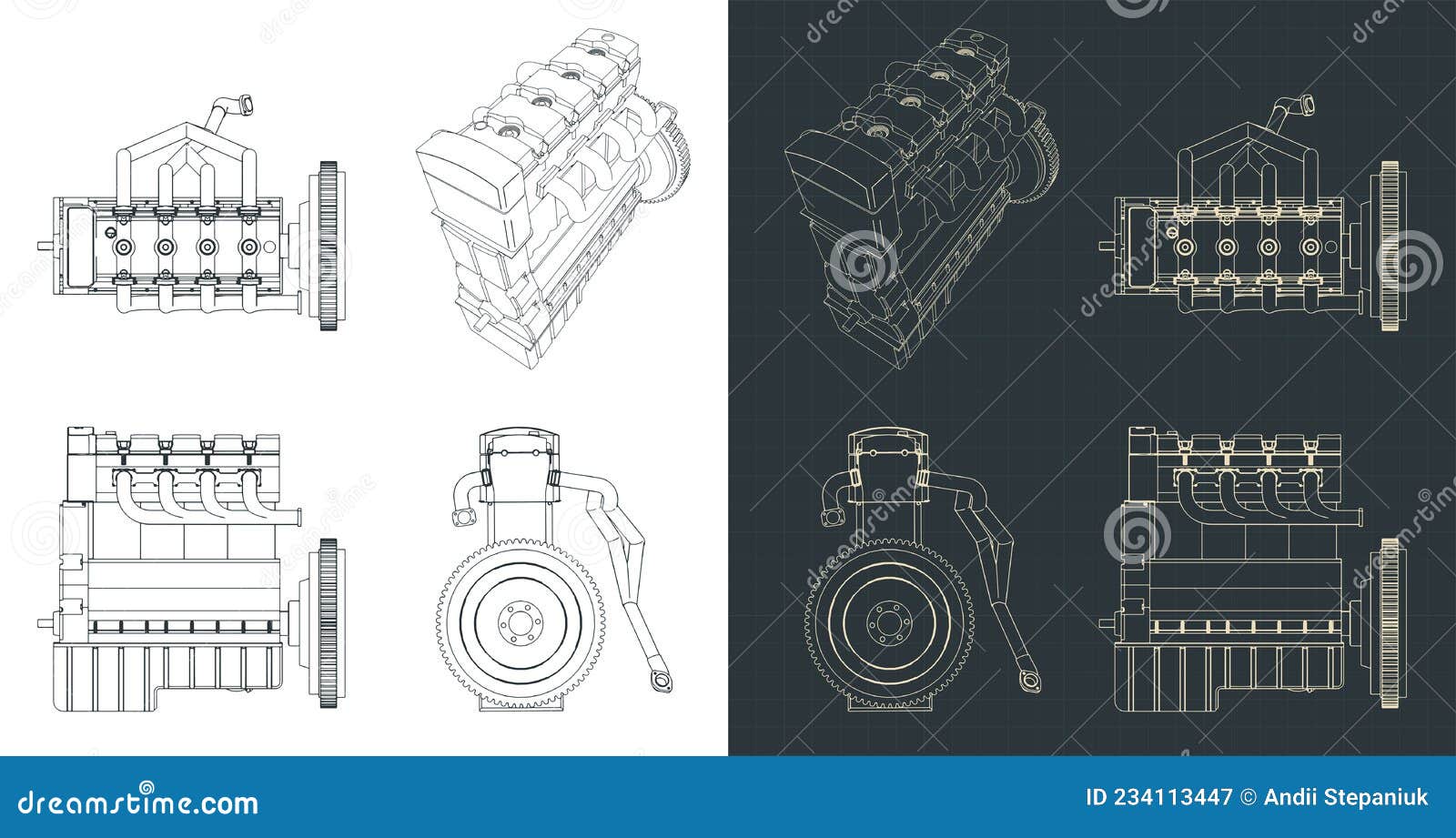 Car Engine Blueprints