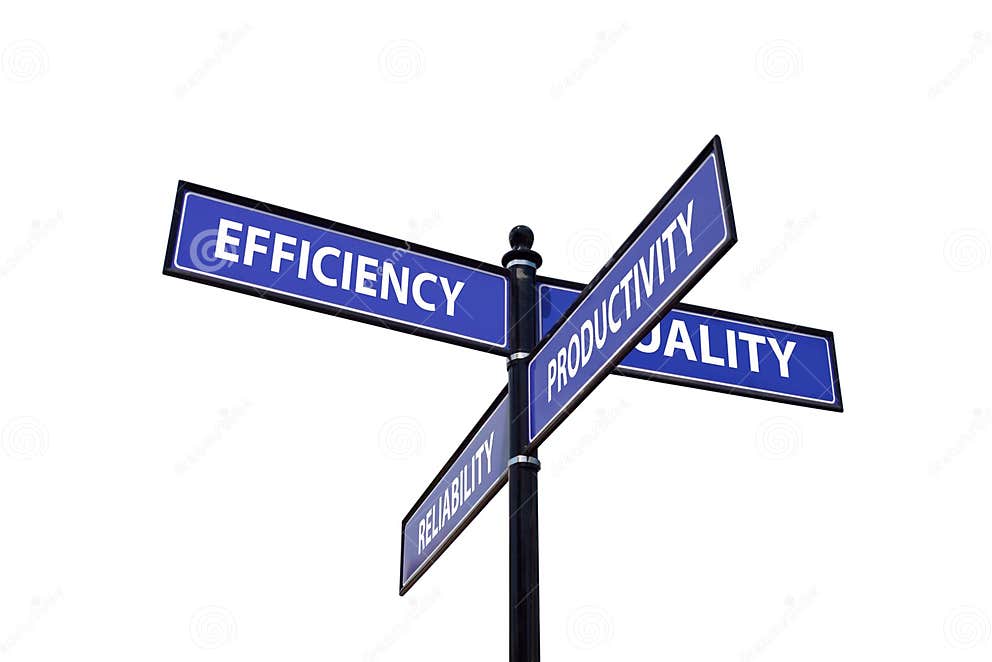 Four Successful Business Guidelines Stock Photo - Image of reliability ...