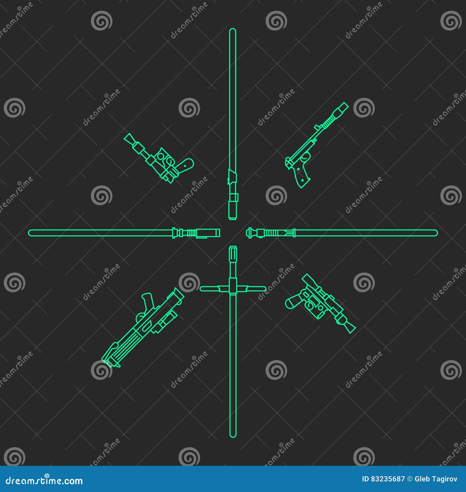 Four Of Swords. Woman Sleeping On A White Bed, Holding A Sword. Three ...