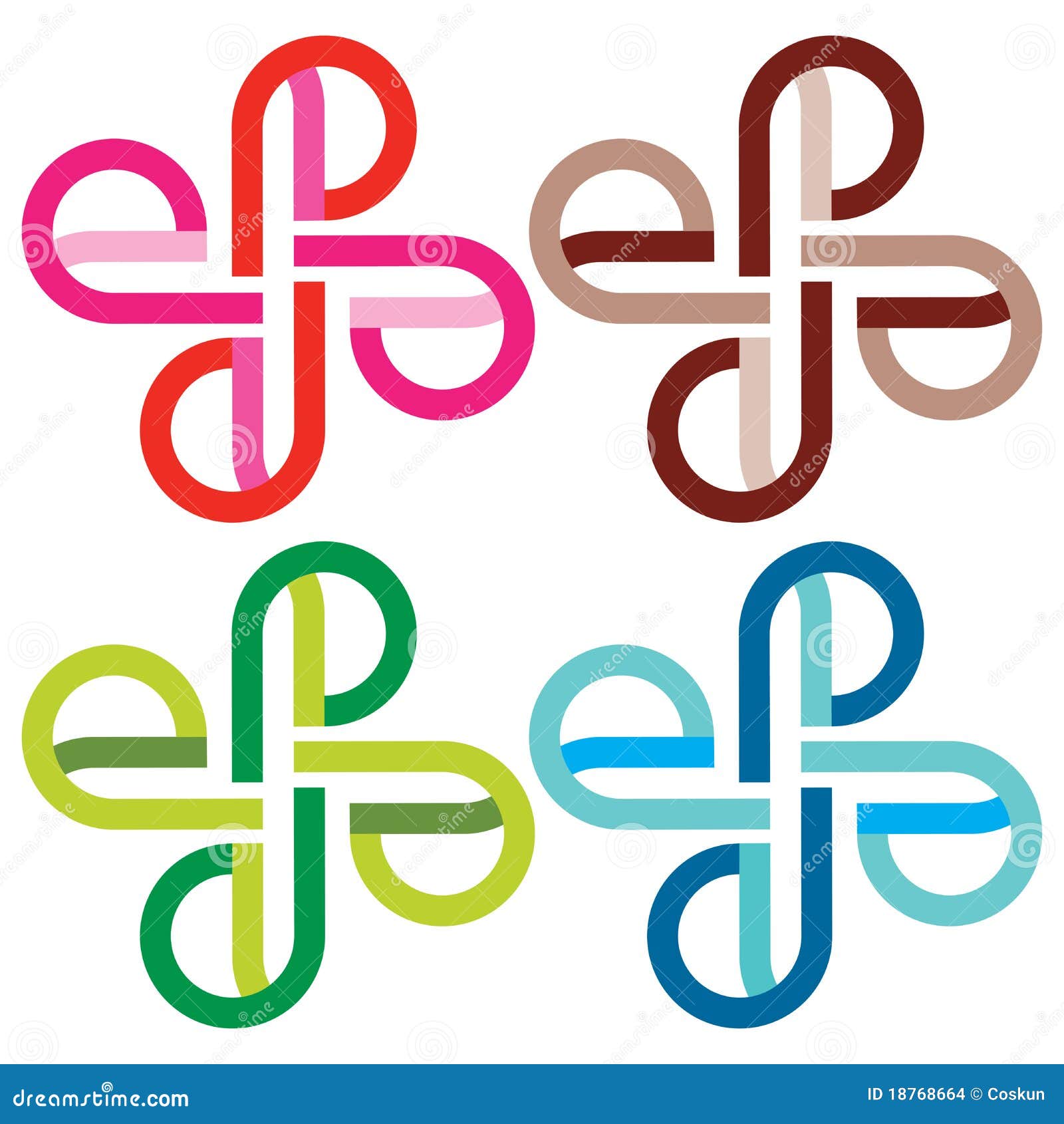 Four symbol stock vector. Illustration of design, background - 18768664