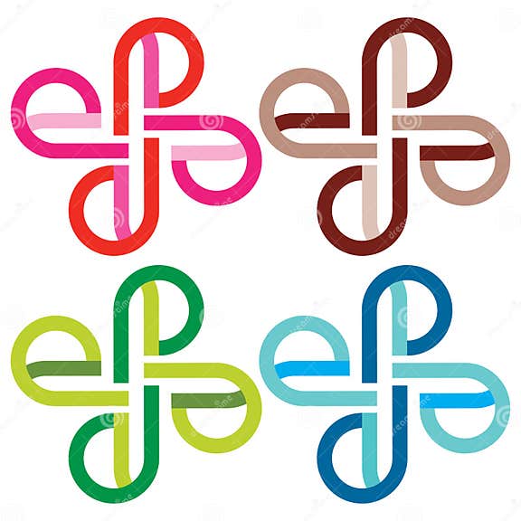 Four symbol stock vector. Illustration of design, background - 18768664