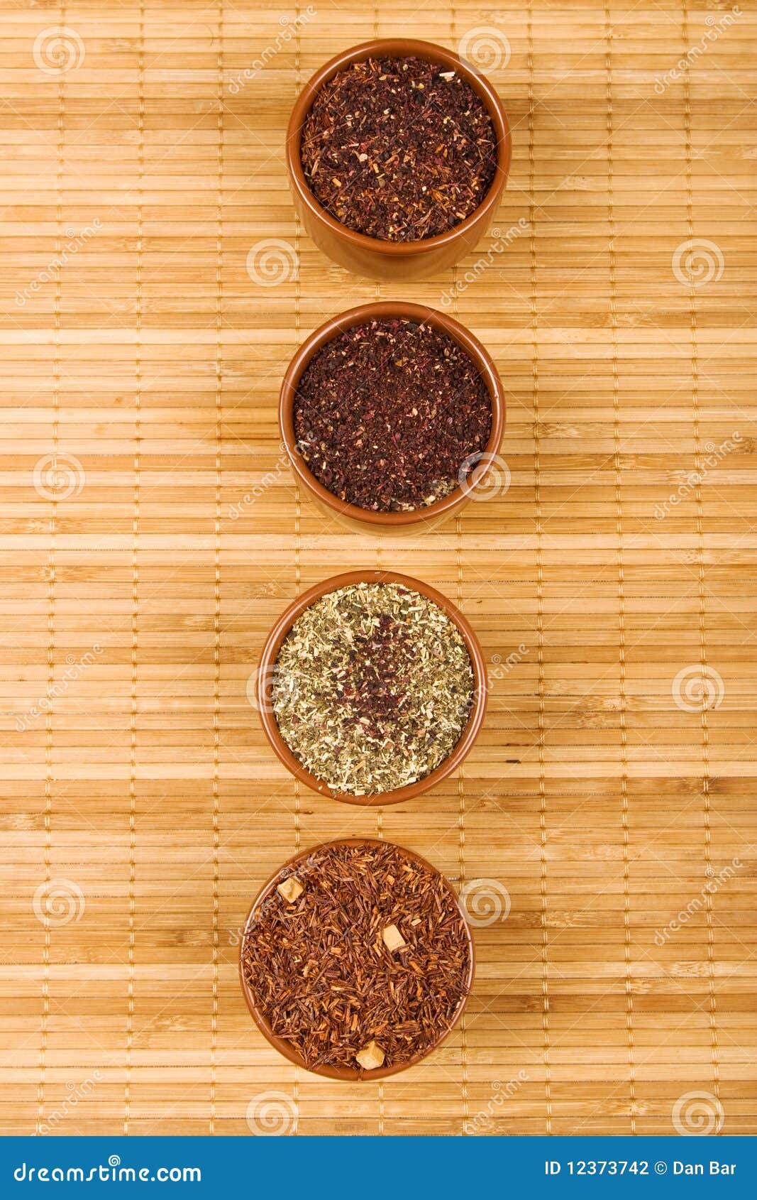Four tea cups stock photo. Image of collection, herbal - 12373742