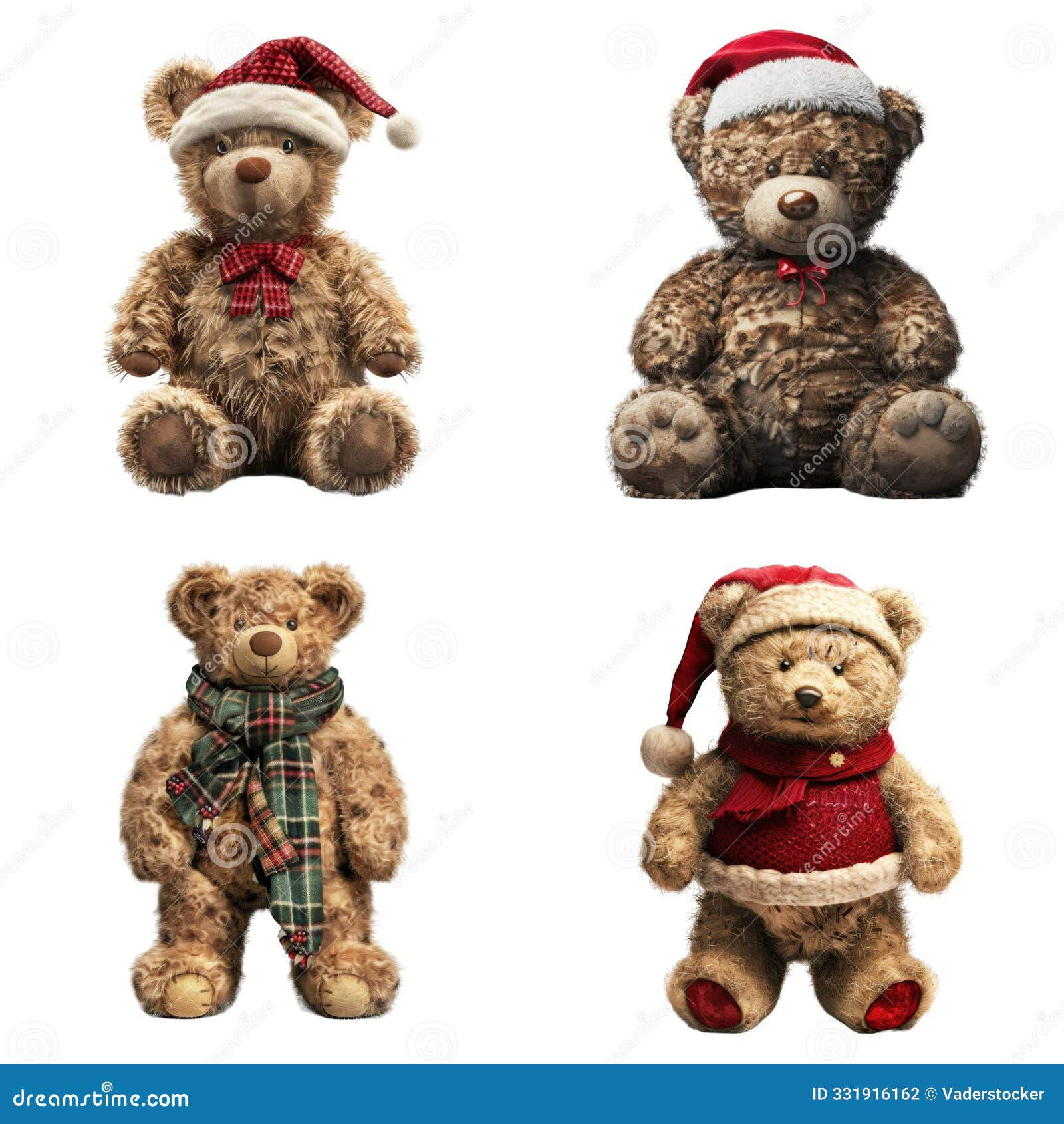 Six Bears Dressed Urban Street Style, Bear Sporting Different Colored ...