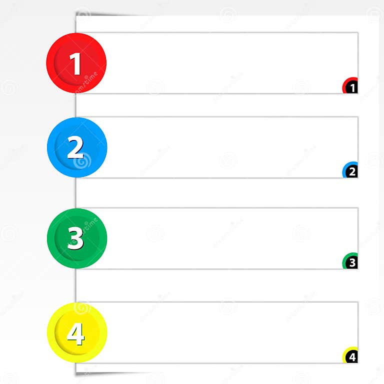 Four text box stock vector. Illustration of isolated - 33549517