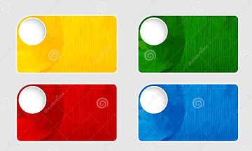 Four text box stock vector. Illustration of design, border - 34254135