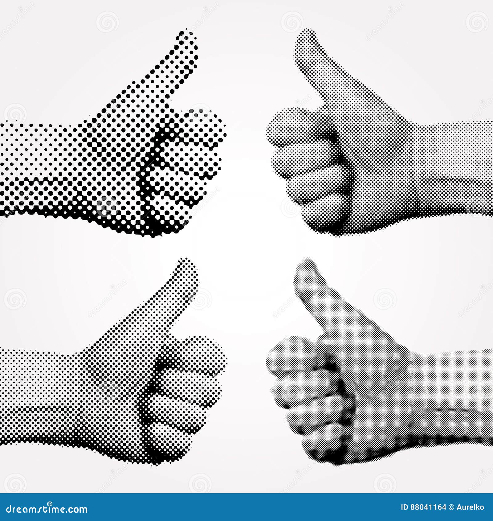 Four thumbs stock vector. Illustration of design, human - 88041164