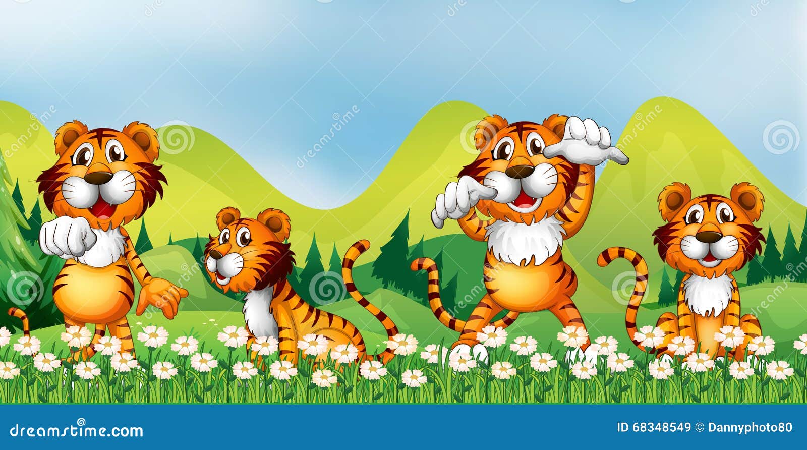 Four Tigers Stock Illustrations – 71 Four Tigers Stock Illustrations ...