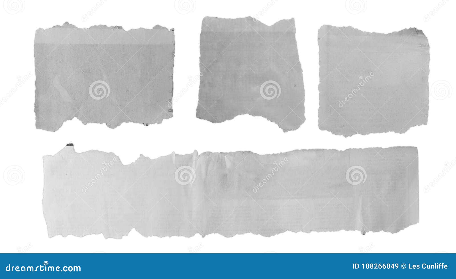 Four torn papers stock image. Image of four, news, cutout - 108266049