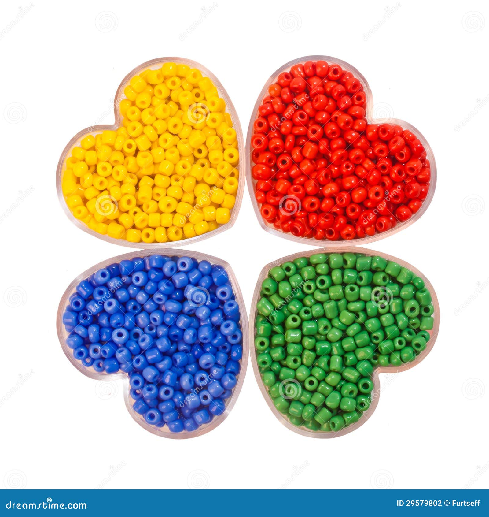 Four types of beads stock photo. Image of round, multi - 29579802