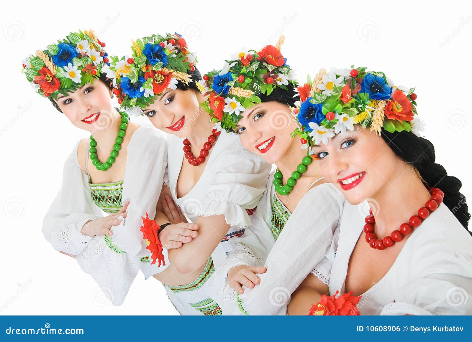 Four ukrainian dancers stock photo. Image of ethnic, adult - 10608906
