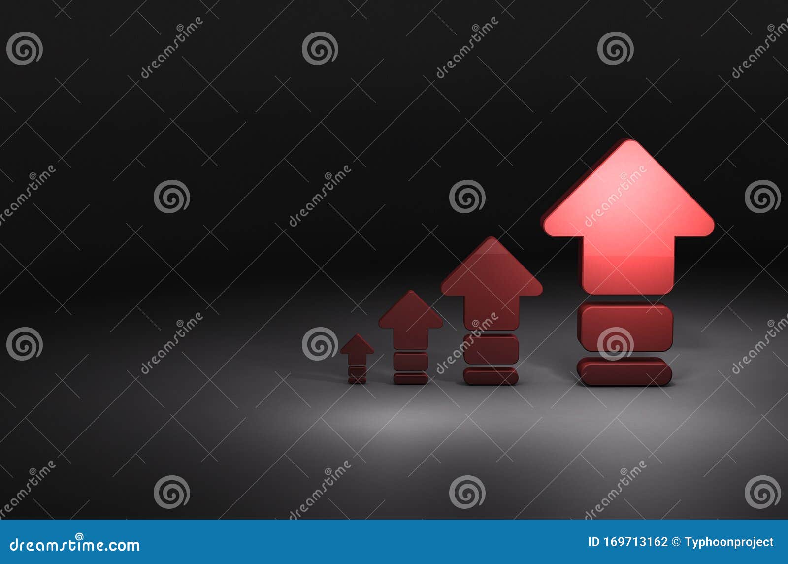Four Upward Pointing Arrows Stock Illustration | CartoonDealer.com ... Four Upward Pointing Arrows Stock Illustration | CartoonDealer.com ...
