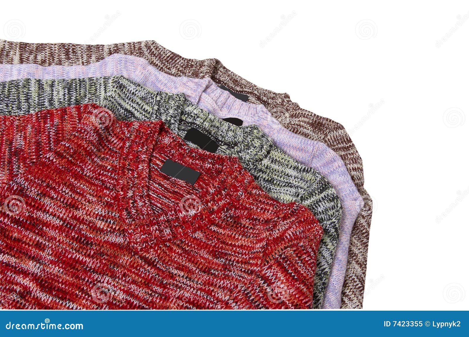 Four warm sweaters. stock image. Image of clothing, sweater - 7423355