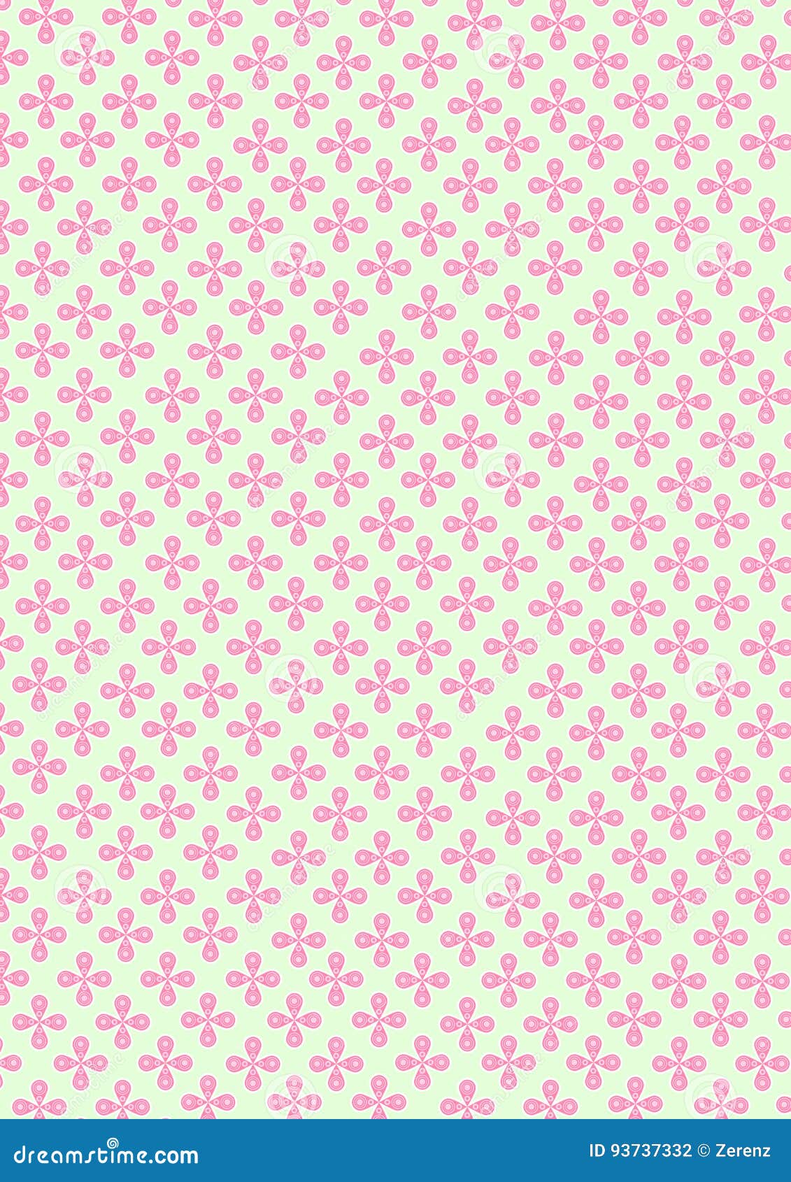 Four Water Drop Shape of Petal Flower Stock Illustration - Illustration ...