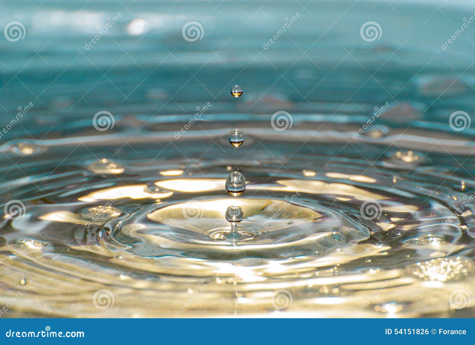 Four water drops in detail stock photo. Image of drop - 54151826
