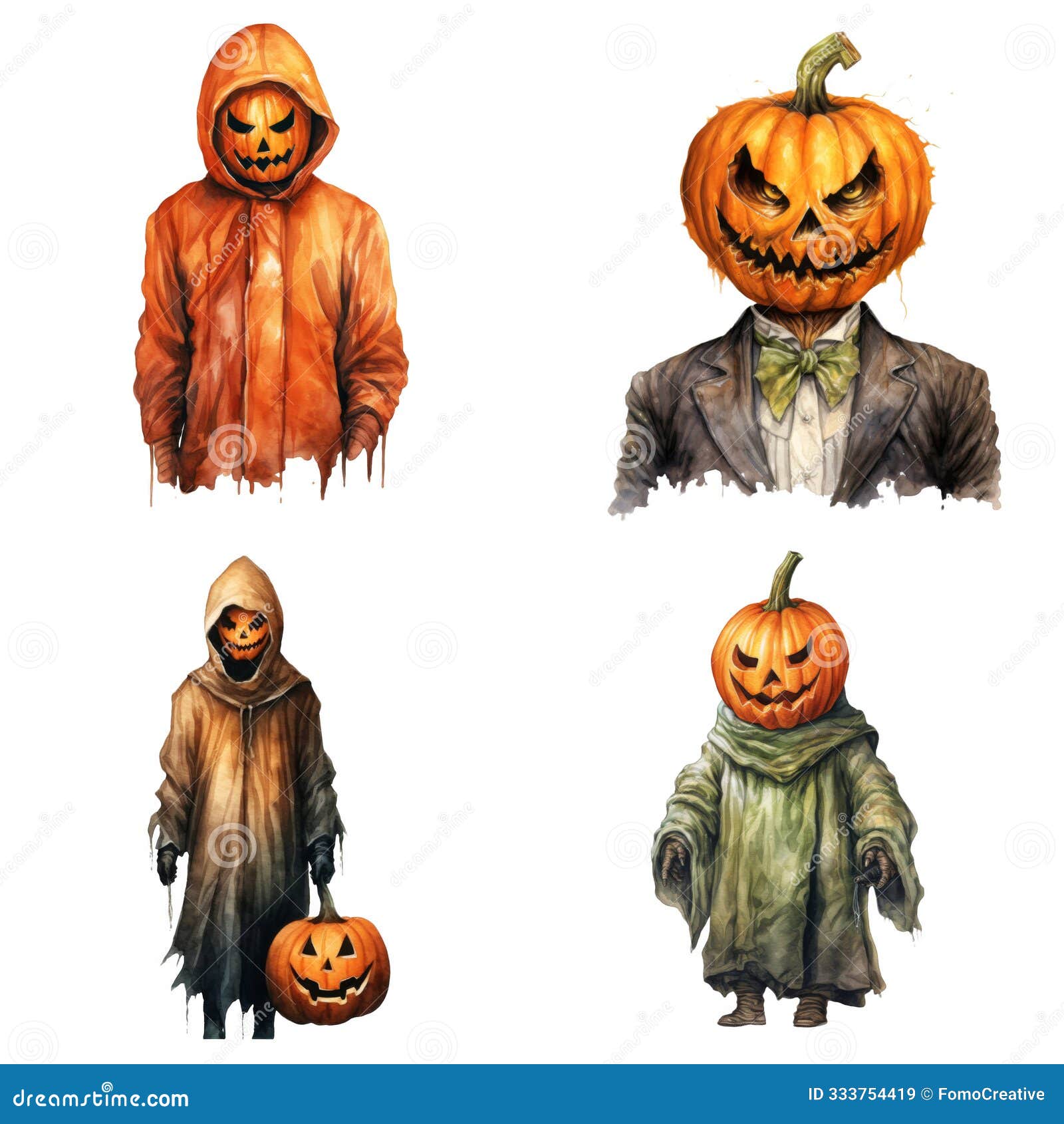 Four-headed Winged Leopard. Mythological Creature Vector Illustration ...