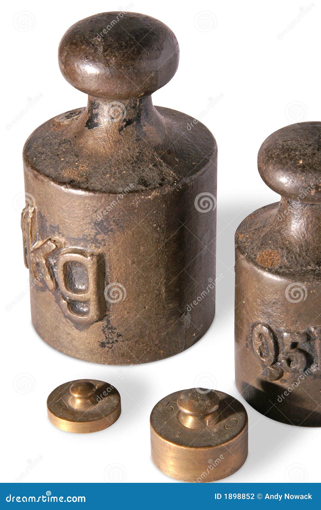 Four Weights Isolated with Shadow Stock Photo - Image of kilogram ...
