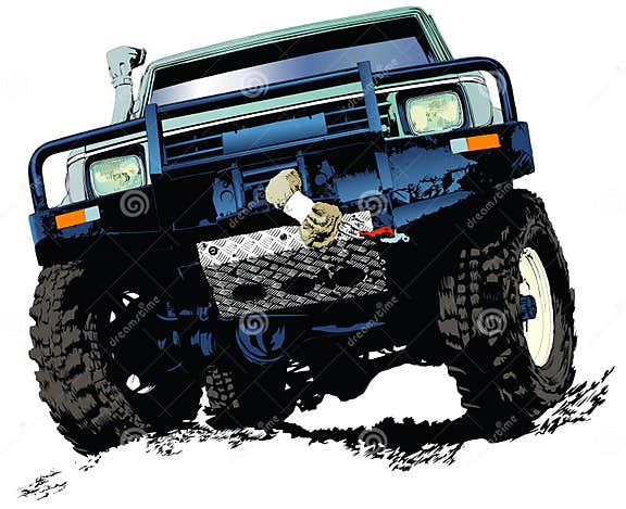 Four wheel car stock vector. Illustration of explore, wheel - 5926179