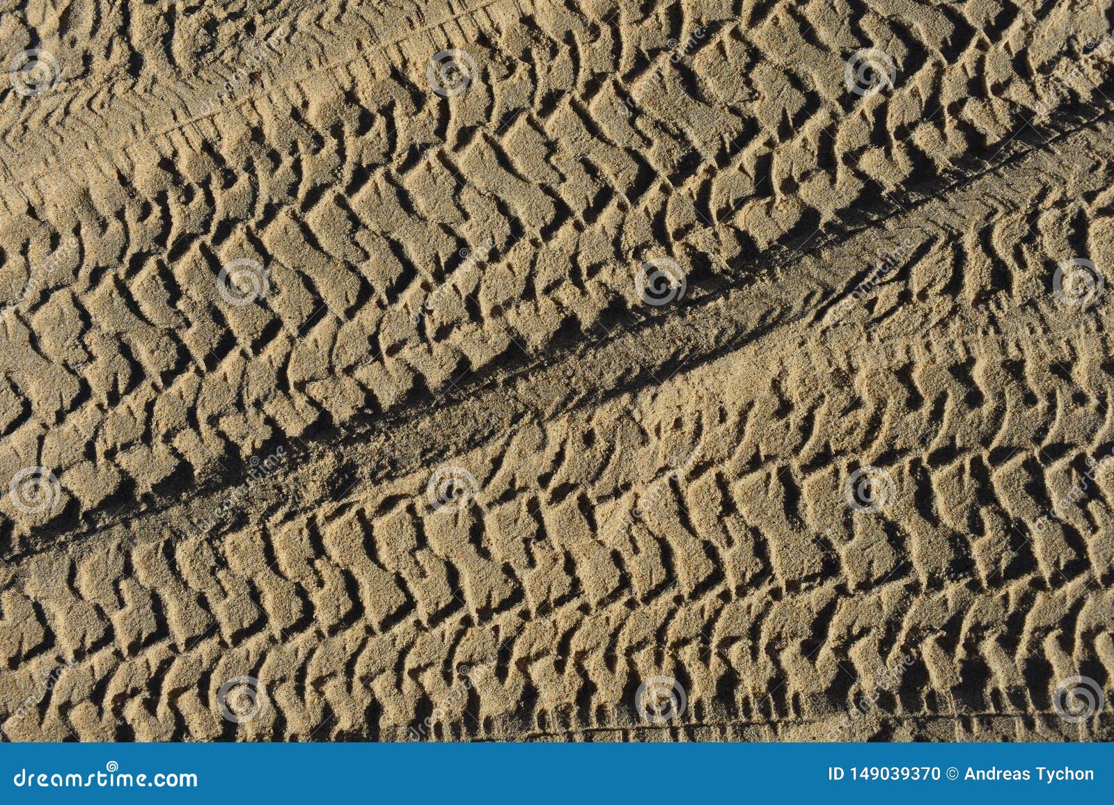 Four Wheel Drive Tracks in Sand Textured Background Stock Photo - Image ...