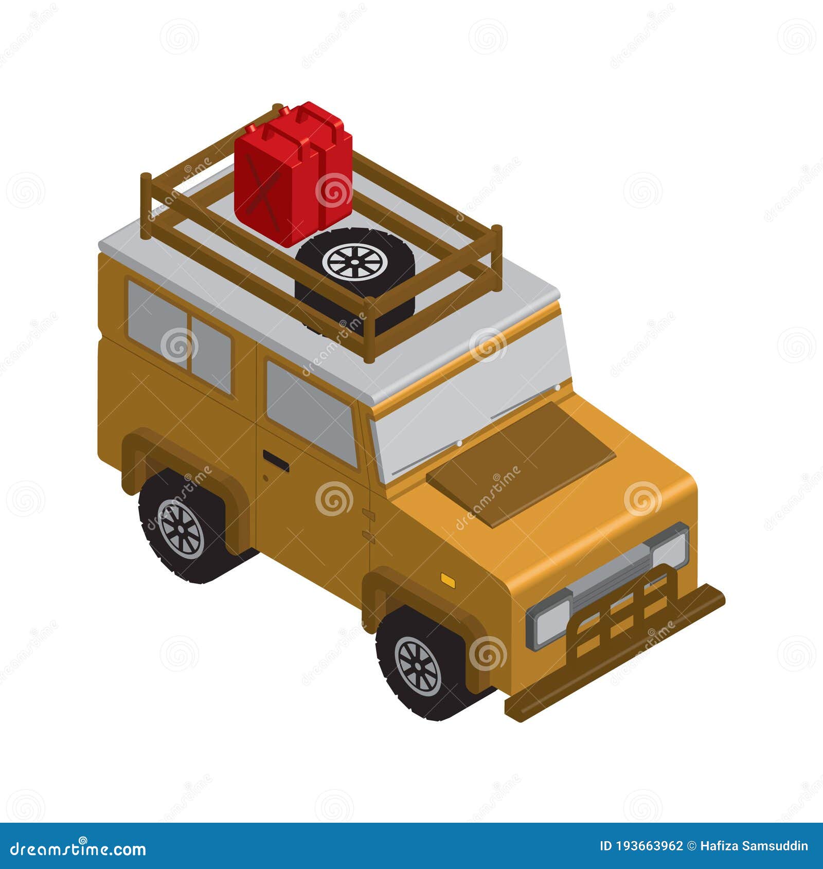 Four Wheel Drive. Vector Illustration Decorative Design Stock Vector ...
