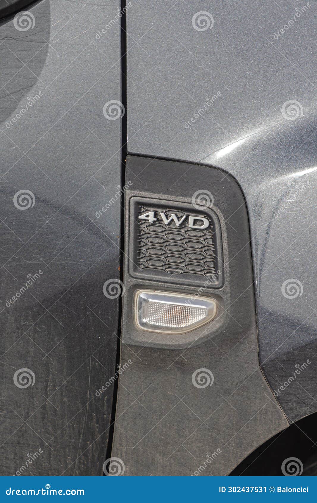 Four Wheel Drive Vehicle stock image. Image of sign - 302437531