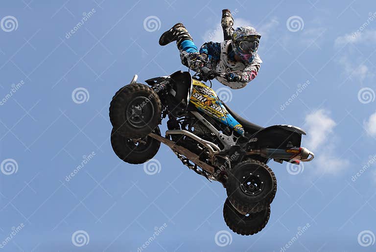 Four-wheel motorcycle editorial stock image. Image of riding - 18769459
