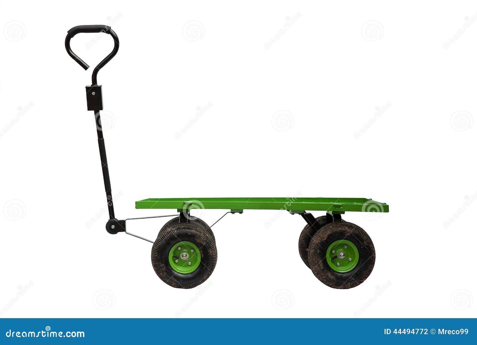 Four Wheel Trolley Isolated Stock Photo - Image of transport, hand ...