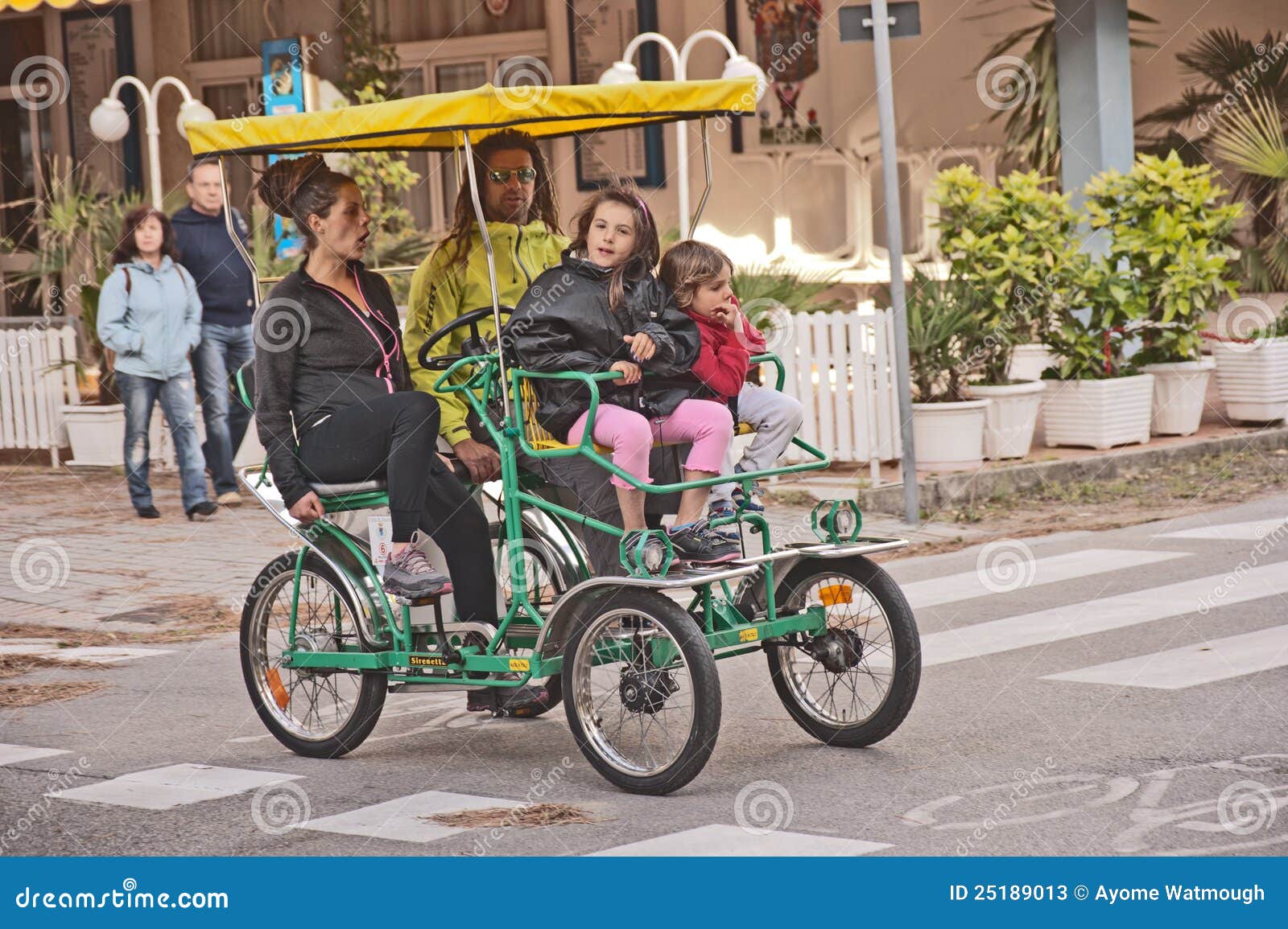 Four-wheeled Tourist Bicycles In Hengdian Studios, Adobe Rgb Editorial ...