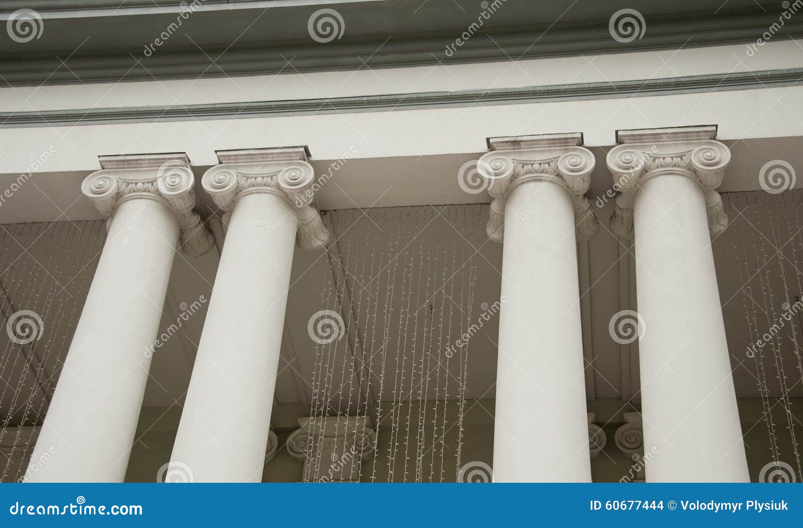 Four white columns stock photo. Image of antic, columns - 60677444