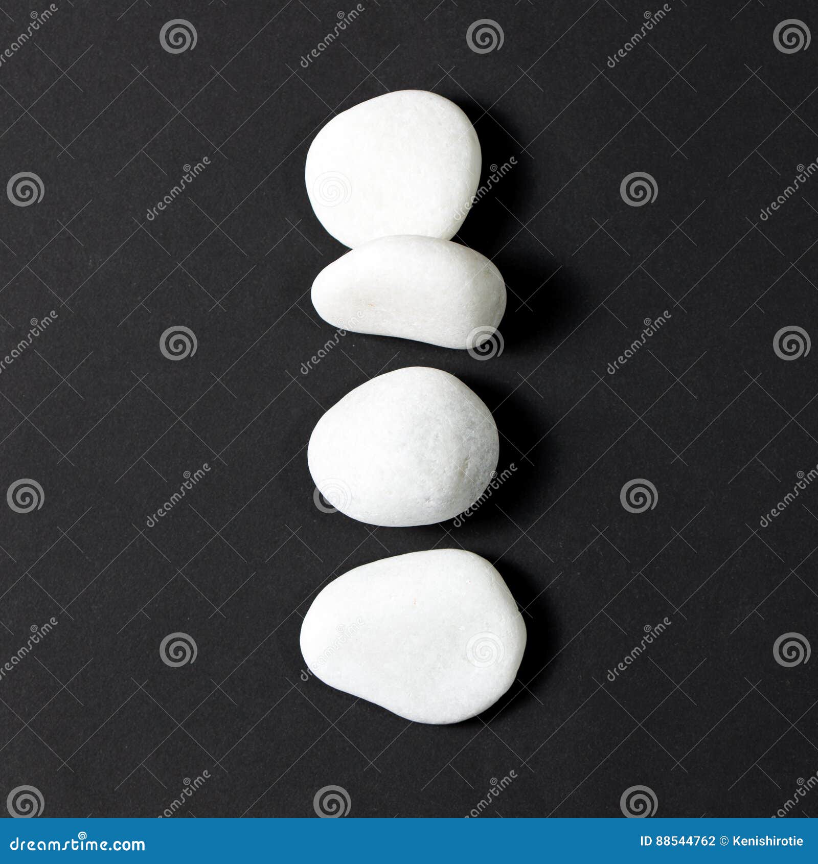 Four white pebbles stock photo. Image of peace, beginning - 88544762