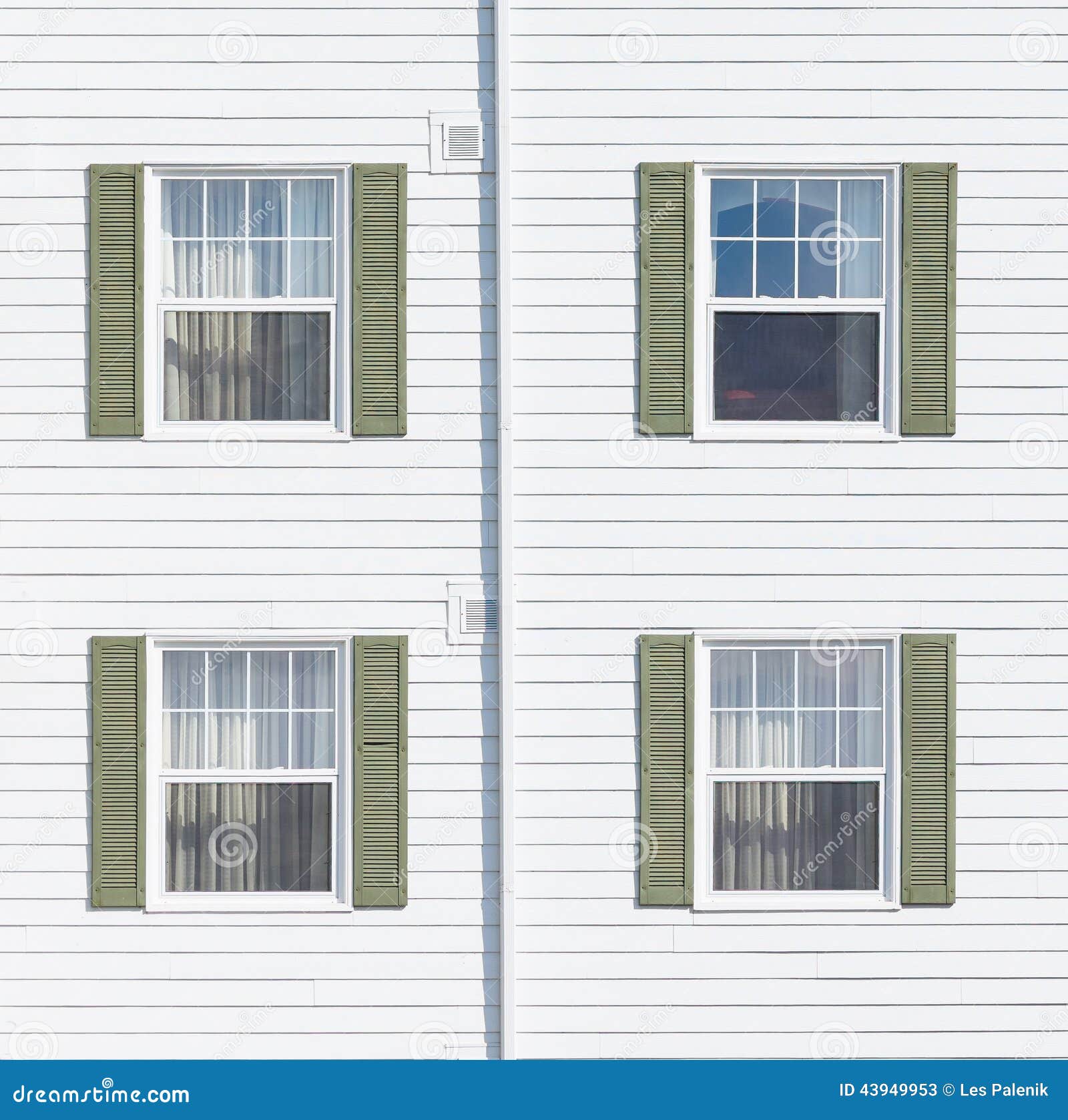 Four windows stock image. Image of siding, windows, white - 43949953