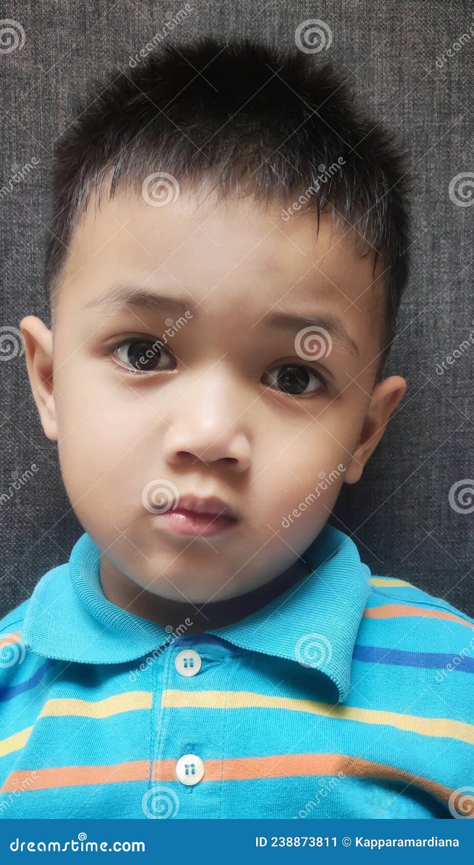 Cute Little Boy Makes Sad Expression Stock Image - Image of hairstyle ...
