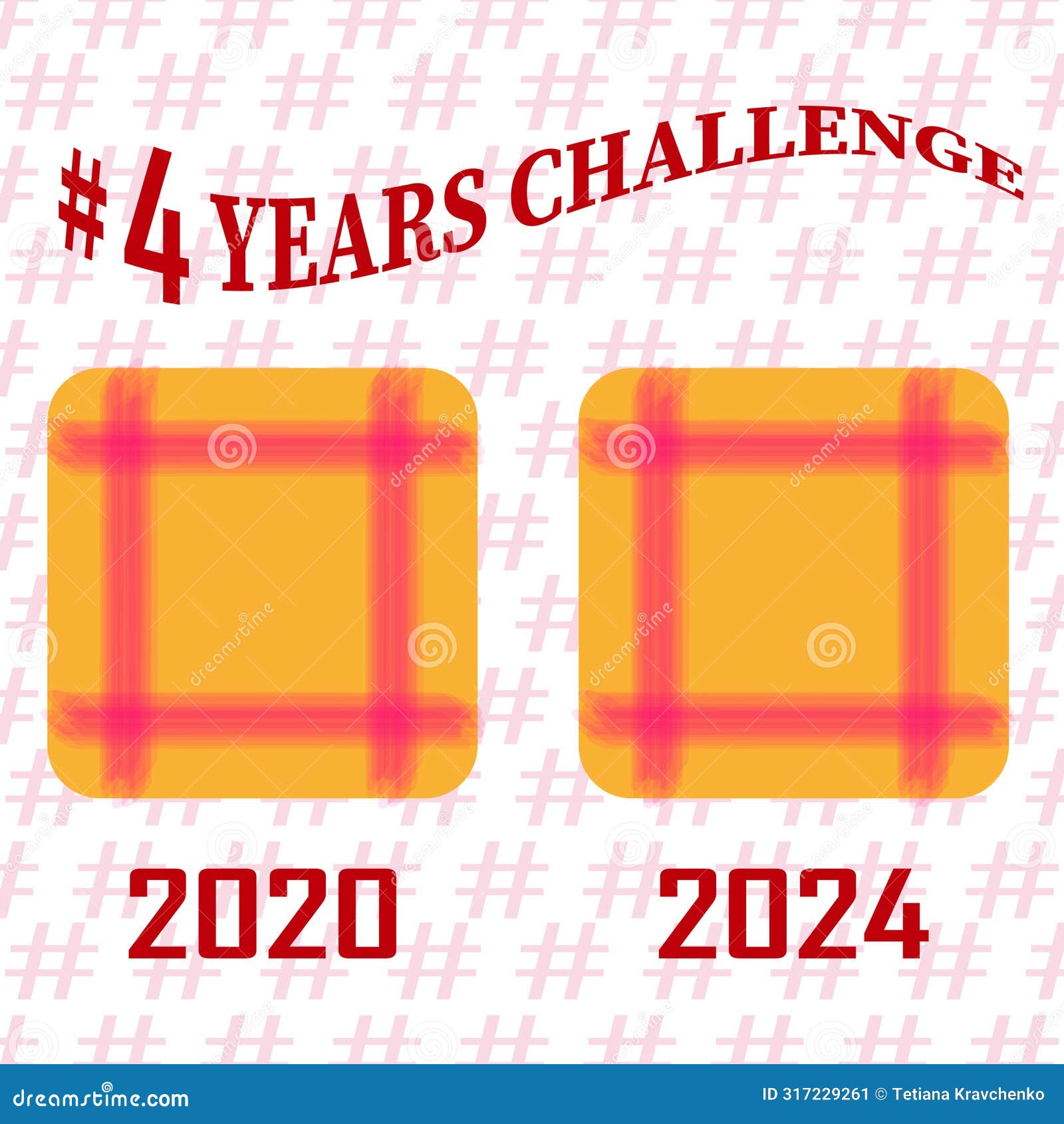 Two Years Comparison Infographic Vector Illustration | CartoonDealer ...