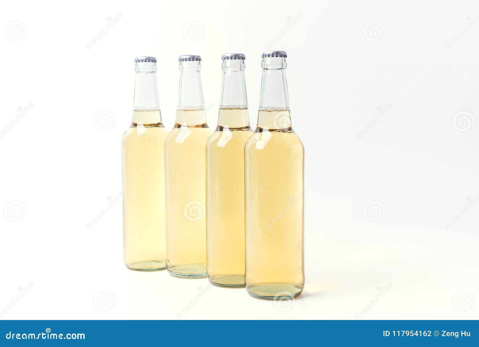Beer stock photo. Image of bottles, clipping, yellow - 117954162