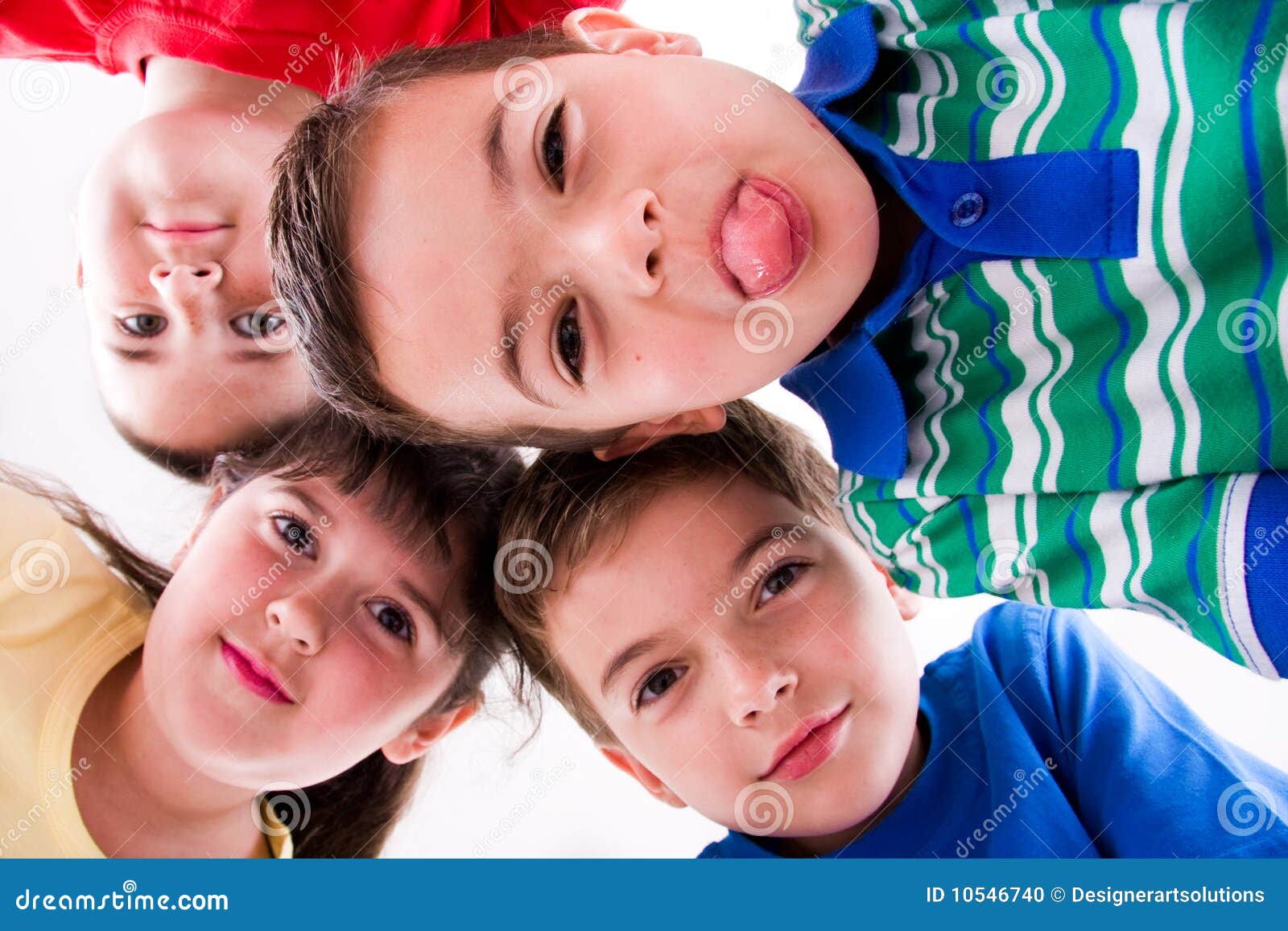 Four young children stock photo. Image of male, kids - 10546740