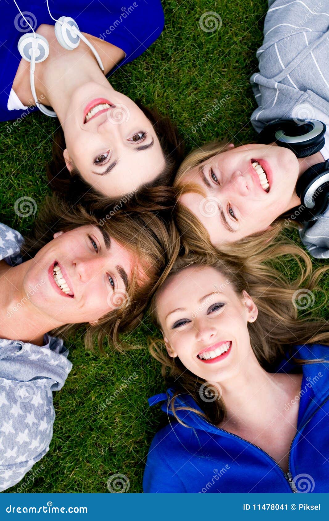 Four young friends stock image. Image of lying, cool - 11478041