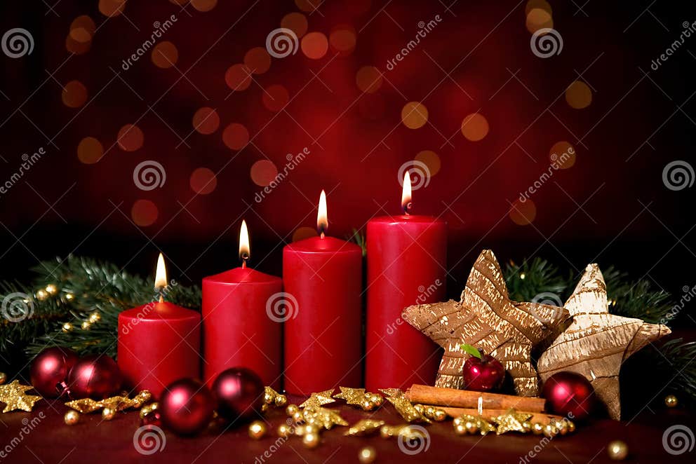 Fourth advent stock photo. Image of candle, backgrounds - 11547400