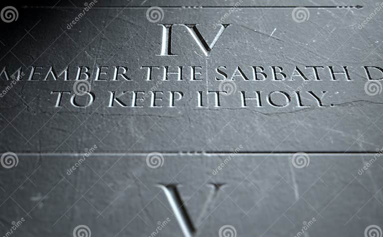 The Fourth Commandment stock illustration. Illustration of catholic ...