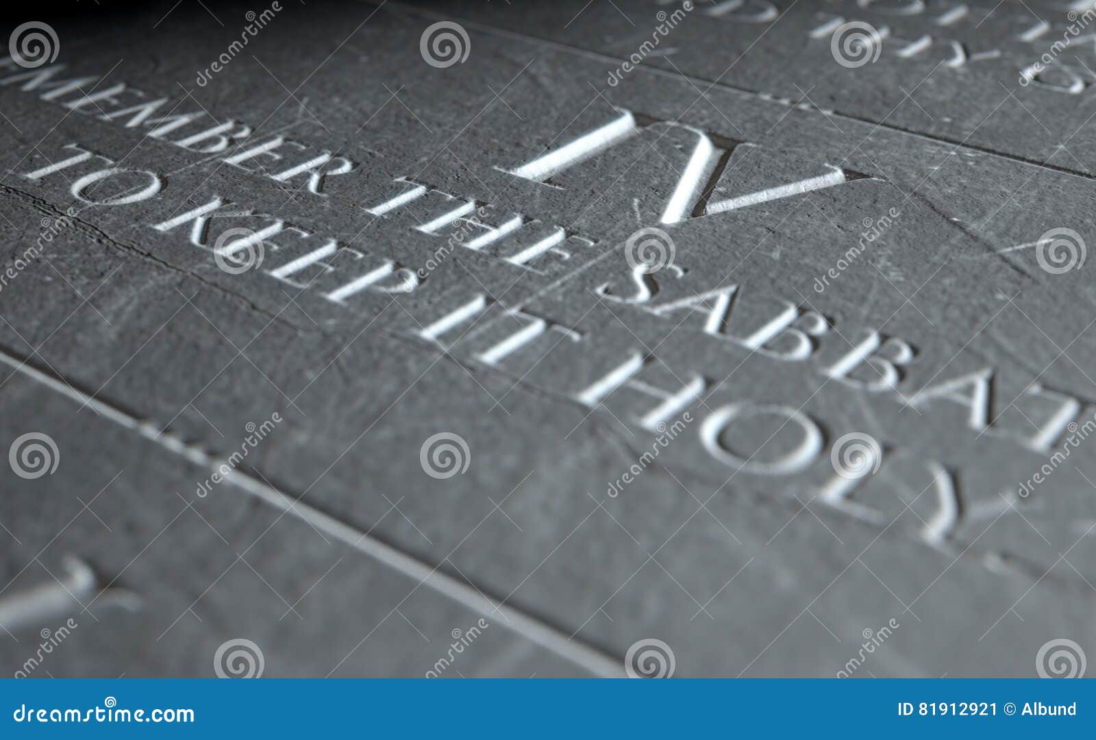 The Fourth Commandment stock illustration. Illustration of catholic ...