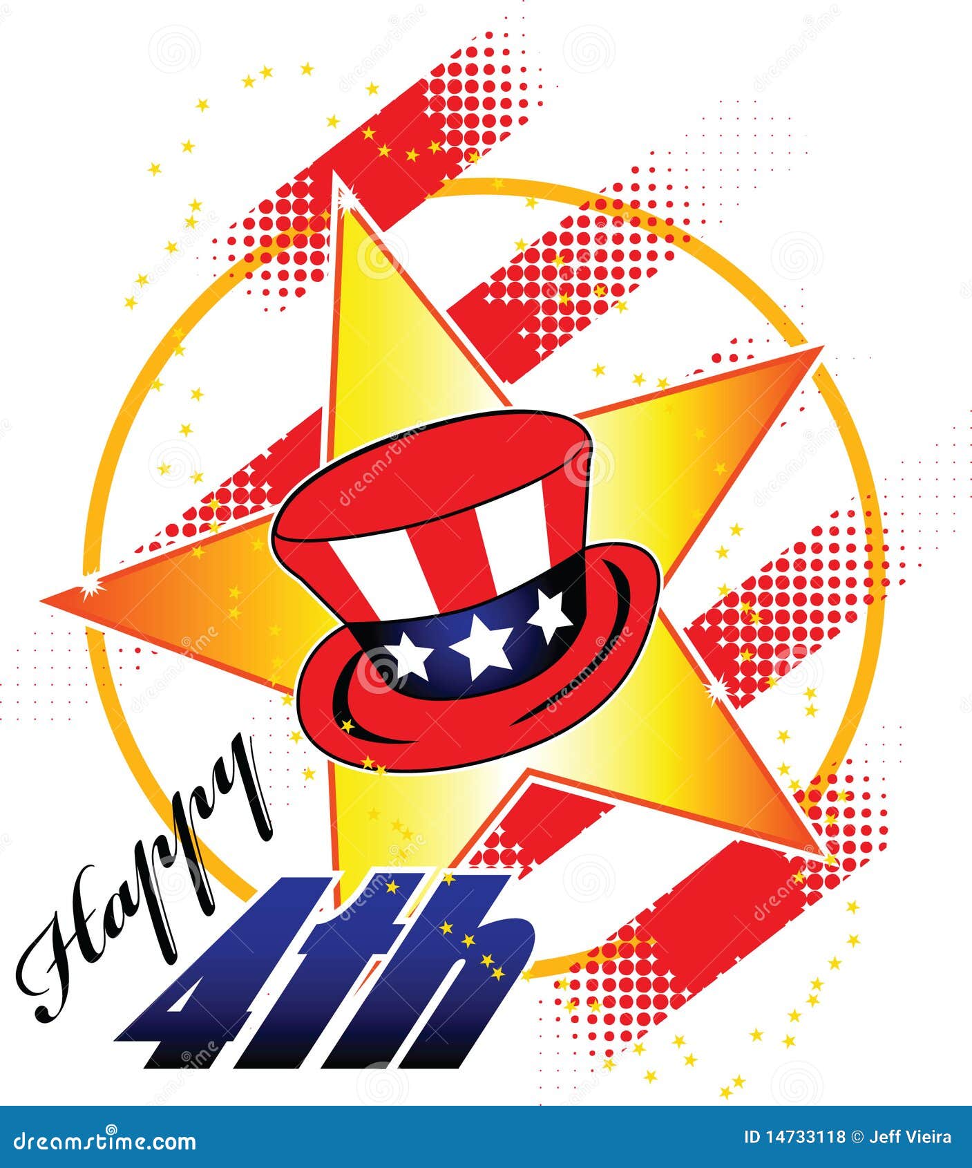 Fourth Design stock vector. Illustration of holiday, stripes - 14733118