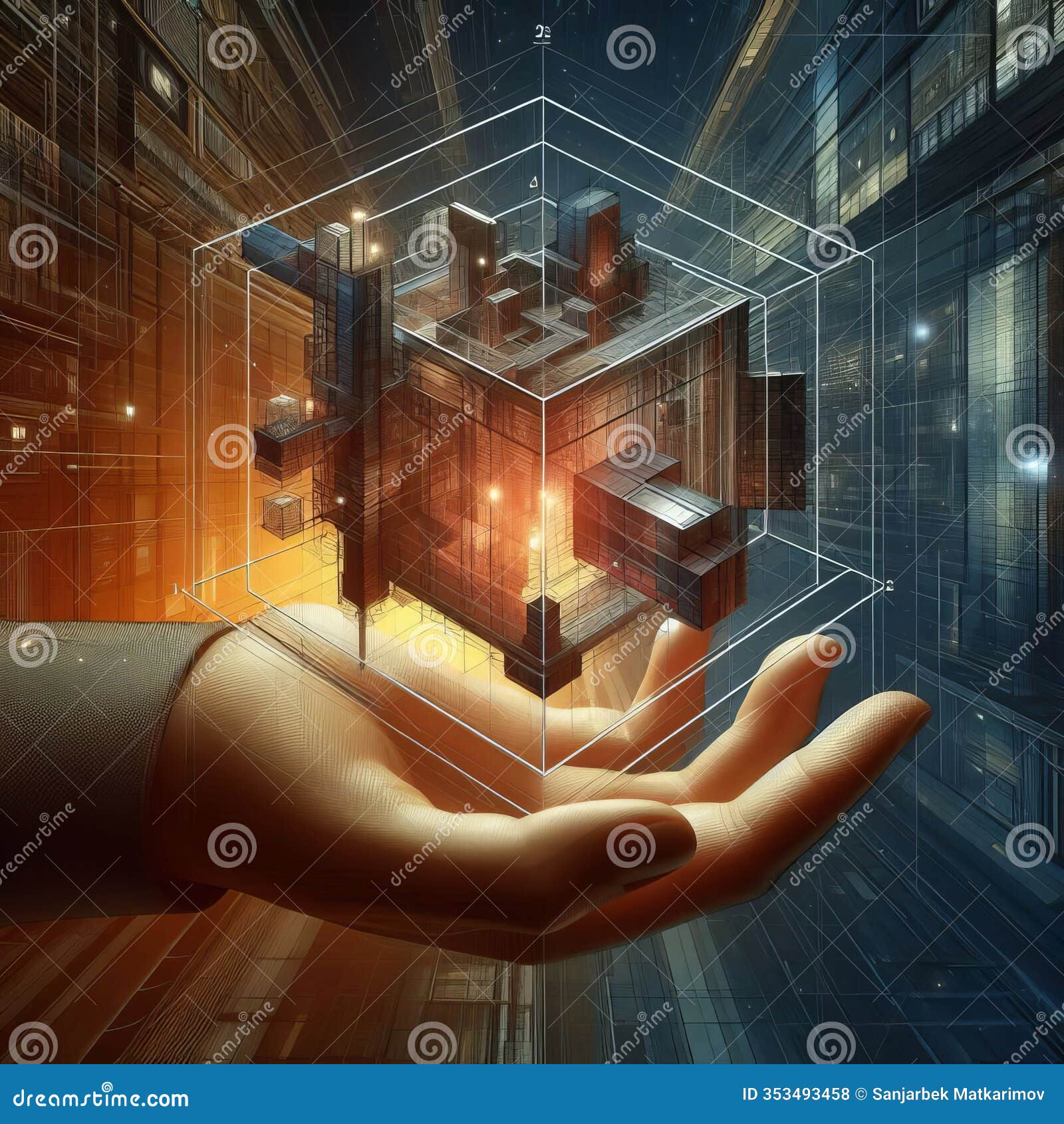 Fourth Dimensional Object an Attempt To Visualize a Four Dimensi Stock ...