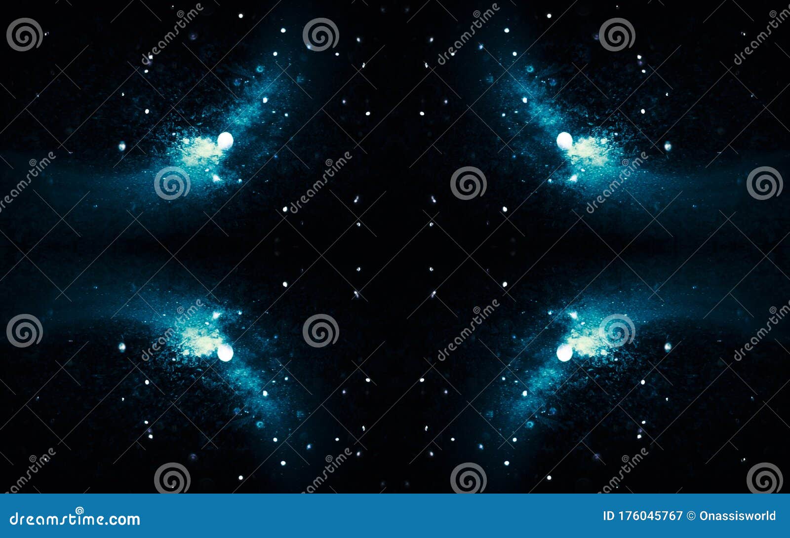 Fourth Dimensional Space Particles Abstract Stock Illustration ...