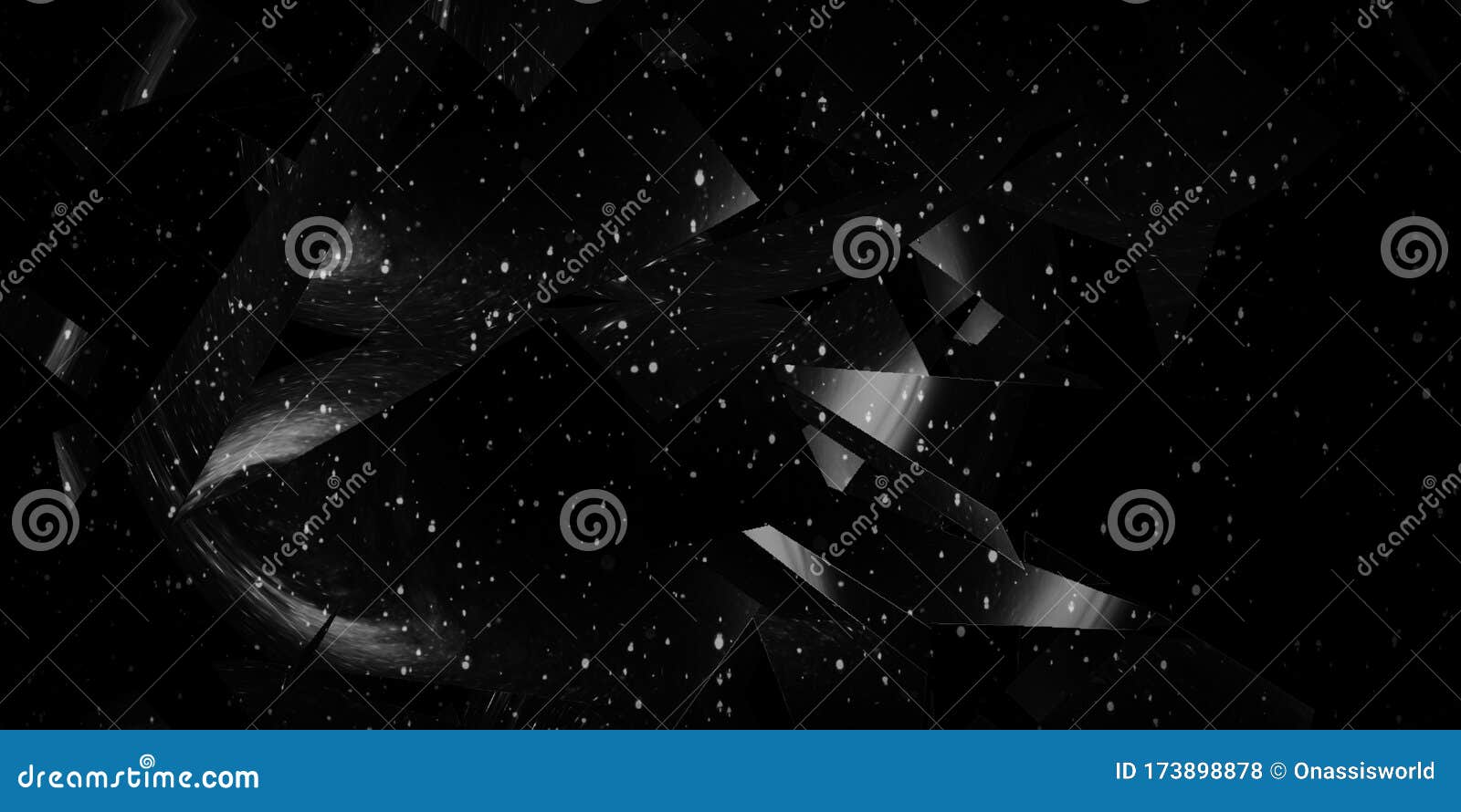 Fourth Dimensional Space Particles Abstract Background Stock ...