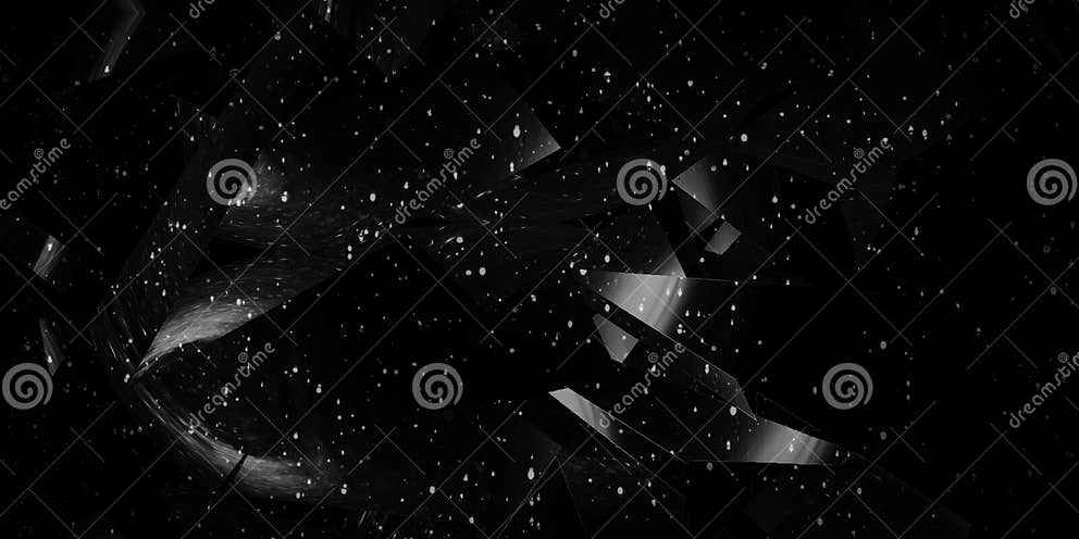 Fourth Dimensional Space Particles Abstract Background Stock ...