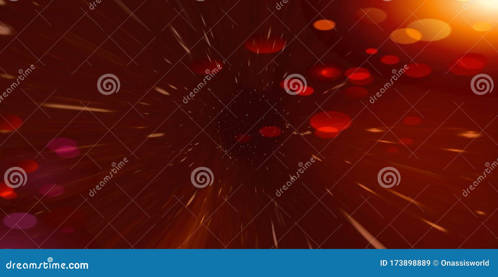 Fourth Dimensional Space Particles Abstract Background Stock ...
