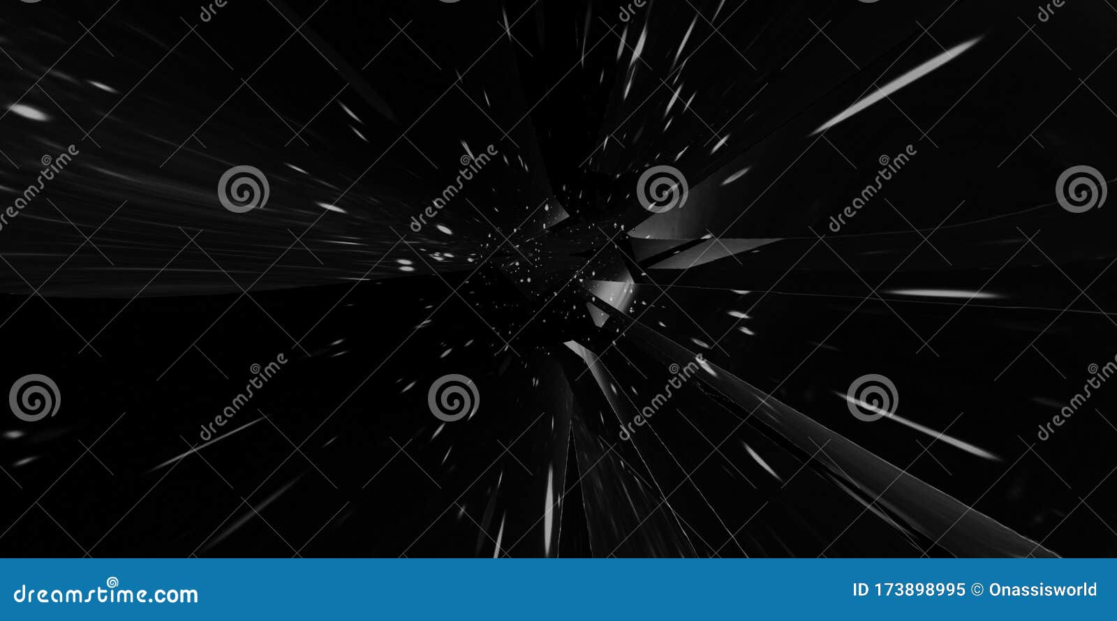 Fourth Dimensional Space Particles Abstract Background Stock ...