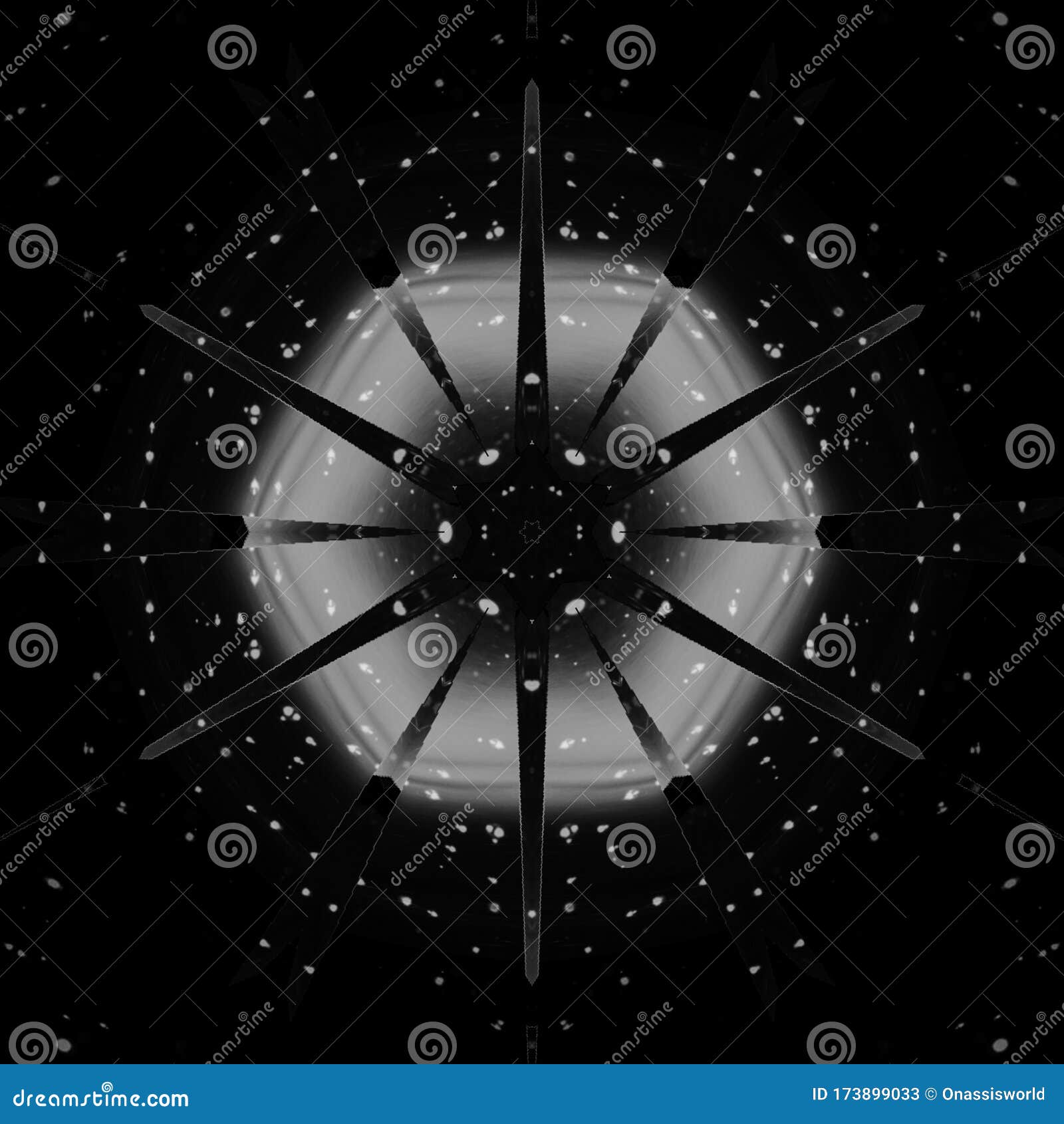 Fourth Dimensional Space Particles Abstract Background Stock ...