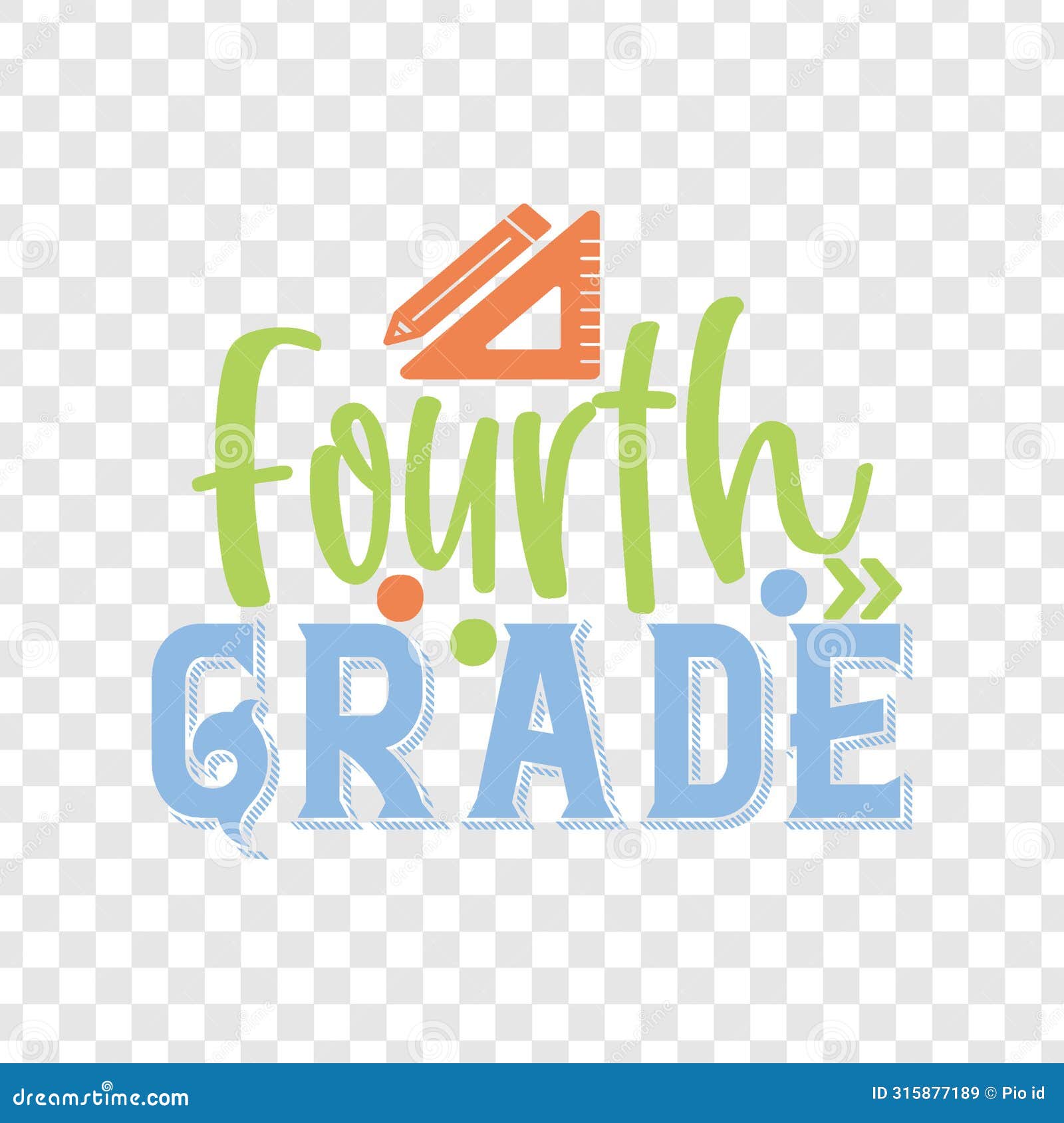 Fourth Grade Stickers Vector Stock Vector - Illustration of cristmas ...